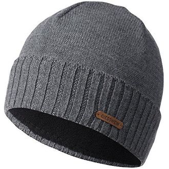 Giesswein Wildgrat Bonnet, Gris (kohle melé 027), Unique (Taille Fabricant: One Size) Homme