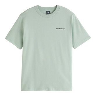 New Balance Homme Street Classics Runners T-Shirt en Vert, Jersey de coton, Taille XL