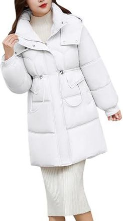 Generic Veste matelassée pour fille - Longue et chaude - Doudoune pour femme - Hiver élégante - Pour adolescent - Parka matelassée - Coupe-vent et imperméable