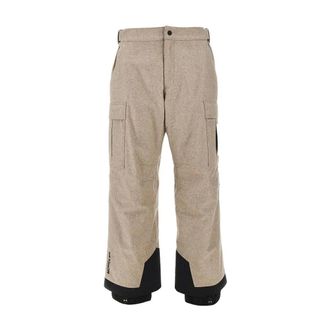 Moncler Homme, Pantalons, Beige, Taille: M Wide Pantalons
