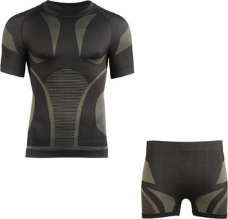 Mil-Tec Performance Funktionsunterw&auml;sche Herren (Kurz, XXL/3XL) - Atmungsaktives & w&auml;rmendes Thermounterw&auml;sche Set - Elastische Sportunterw&auml;sche oder Skiunter