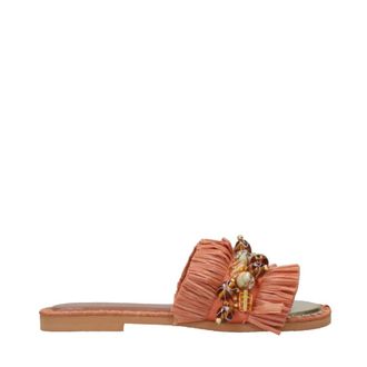 De Siena shoes Rosewood Sandalen mit Raffia und Steinen - - Shoes - Damen - Braun - 38 EU