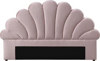 Vente-Unique Muschelkopfteil - 140 cm - Samt - Rosa - Moana