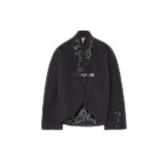 Forte_Forte Heart Majestic Velour Kurzmantel - - Jackets - Damen - Schwarzk - S