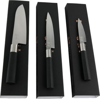Kai Kai Wasabi Kochmesser Set 3-teilig, Kochmesser 20 cm, Allzweckmesser 15 cm, Officemesser 10 cm
