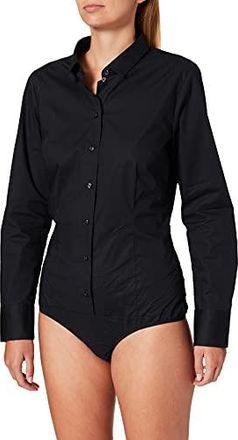 Seidensticker Chemisier pour femme - Chemisier - Body - Sans repassage - Coupe slim - Manches longues - Uni - Stretch