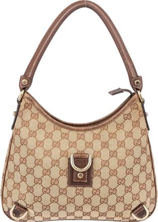 Gucci Crossbody Bags - Gucci GG Monogram Abbey Handbag - Gr. unisize - in Braun - für Damen