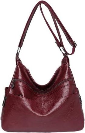 Generic Compatible for le sac &agrave; main for femme, bandouli&egrave;re d&eacute;contract&eacute;e de grande capacit&eacute;, for, dos(Red)