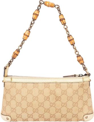 Gucci Crossbody Bags - Gucci GG Monogram Mini Bamboo Handbag - Gr. unisize - in Bunt - f&uuml;r Damen