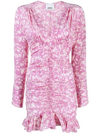 Isabel Marant Larissa Minikleid mit Blumen-Print - Rosa