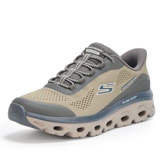 Skechers Herren Gleit-Step-Sohle, Freih&auml;ndiger Slip-in Sneaker, Oliv/Blatt f&uuml;r Mich (Leaf It to Me), 39.5 EU