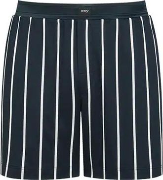 Mey Mey Herren Shorts blau Baumwolle gestreift