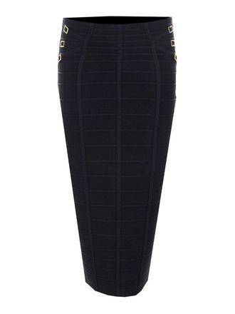 Elisabetta Franchi Jupe Midi - Noir