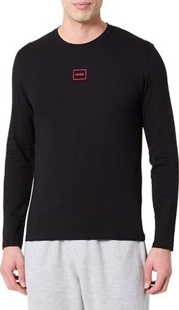 HUGO BOSS Hugo Ls_Shirt Lenn 10274463 01 Underw_Longsleeve, Noir, M Hommes