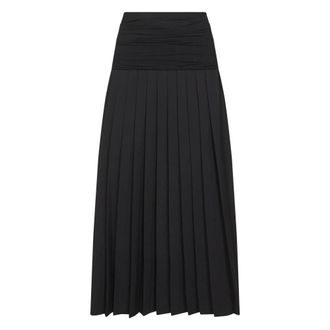 Maison Margiela Double-Layer Midi Rock - - Skirts - Damen - Schwarzk - XS