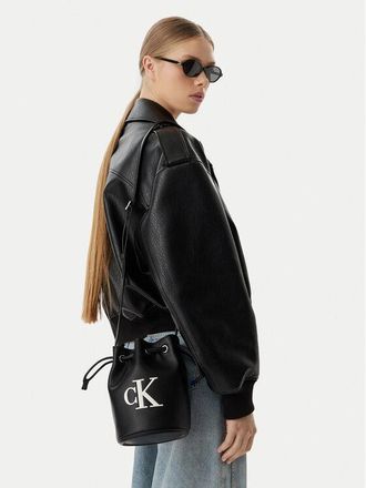 Calvin Klein Handtasche Bold Ck Small LV04F3640G Schwarz