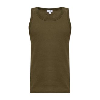 Maison Margiela Homme, Tops, Vert, Taille: 2XL Top sans manches inspir&eacute; de la lingerie