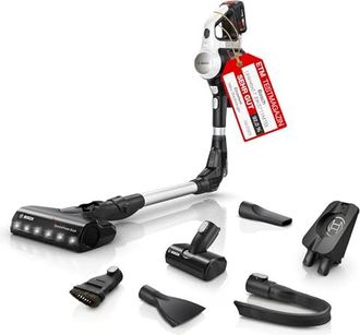 Bosch Akku-Staubsauger Unlimited 7 BKS711MTB, kabelloser Handstaubsauger, beutellos, Wechselakku, Knickrohr, Hygiene-Filter, 10 Jahre Motorgarantie, Mini-Tu