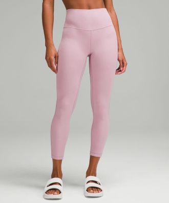 lululemon Align Hose mit hohem Bund f&uuml;r Frauen - 63,5 cm - Gr&ouml;&szlig;e 12 in Rose Blush