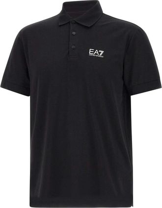 Emporio Armani Emporio Armani Ea7, Homme, Tops, Noir, Taille: XL Polo Noir avec Logo