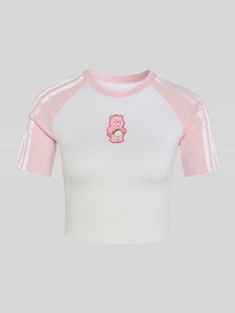 adidas Originals Slim Fit T-Shirt aus reiner Baumwolle mit Patch