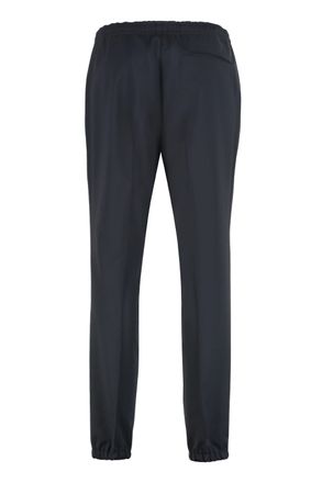 Ermenegildo Zegna Mens Wool Blend Pants Blue Trousers