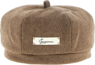 Jacquemus Le b&eacute;ret Cavallo - Femme - Accessoires - Brun - Taille: 58 CM