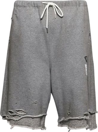 Miharayasuhiro short superposé à effet usé - Gris