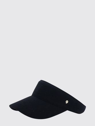 Helen Kaminski Tennis-Visor aus Wolle mit Metall-Logo und verstellbarem Riemen