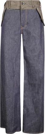 sacai Homme, Jeans, Bleu, Taille: M Jeans droits