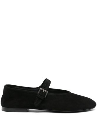 The Row ballerines Boheme MJ en daim - Noir
