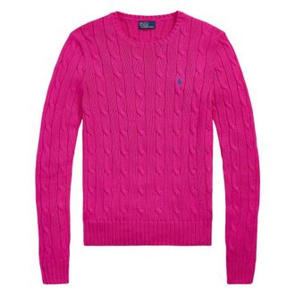 Polo Ralph Lauren Femme, Pulls, Rose, Taille: 38 FR Pull en maille torsad&eacute;e