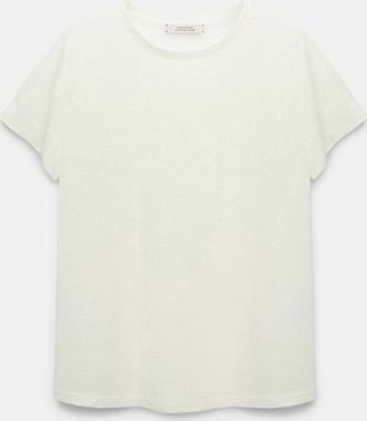 Dorothee Schumacher T-Shirt aus Hanf mit Rundhalsausschnitt