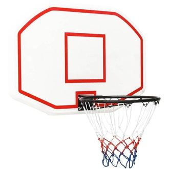 vidaXL Basketballkorb Wei&szlig; 109x71x3 cm Polyethylen - Vidaxl