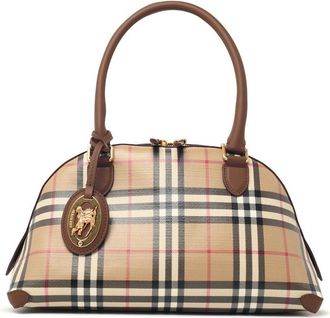 Burberry Petit Sac Primrose En Coton M&eacute;lang&eacute; Beige