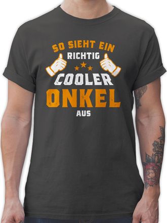 Shirtracer T-Shirt Herren - Ich Bin stolzer Bruder I Geschenk f&uuml;r Br&uuml;der I Geschenkidee Bruder - 3XL - Dunkelgrau - von Bester Schwester Tshirt Geschwister Shirt