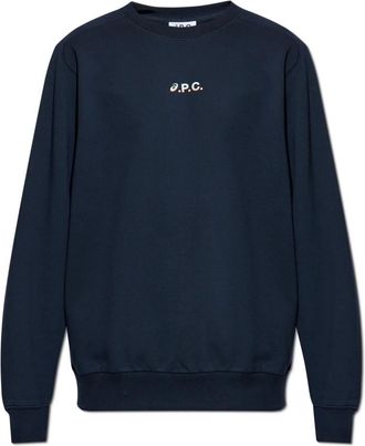 A.P.C. A.p.c., Homme, Sweatshirts et sweats &agrave; capuche, Bleu, Taille: S Lake SweaT-shirt