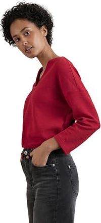 Street One A322236 T-Shirt structur&eacute;, Rouge Automne, 40 Femmes