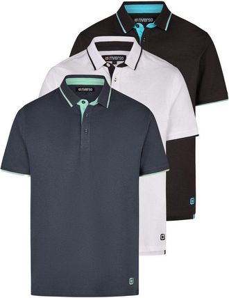 Riverso Poloshirt Herren Polohemd 3er-Set Regular Fit (Vorteilspack, 3-tlg) Basic Sommer Shirt aus 100% Baumwolle