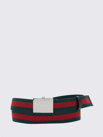 Gucci Ceinture en polyester &agrave; bande Web ray&eacute;e
