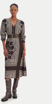 Liu Jo Kleid f&uuml;r den Alltag MF5394 TS117 Braun Regular Fit