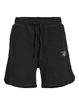 Jack & Jones Jpstriley Sn AUT Short de survêtement, Noir, L Homme