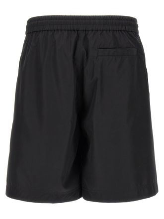 Givenchy Mens Black Polyester Bermuda Shorts