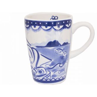 Blond Amsterdam XL-Tasse 0,5L Delfts Blond - Große Keramiktasse mit holländischem Design - spülmaschinengeeignet