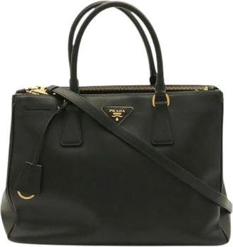Prada Pre-owned Sacoche Saffiano Lux 2way - Femme - Pre-owned - Noir - Taille: ONE Size