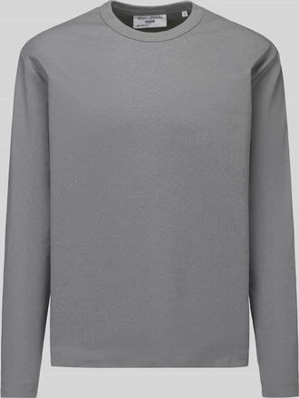 Marc O'Polo Denim Langarmshirt mit geripptem Rundhalsausschnitt