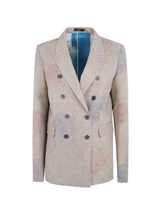 Ibrigu Double Breasted Komon Kimono Jacket