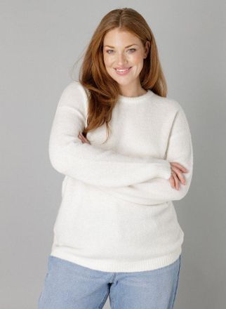 Base Level Curvy Strickpullover Yanara mit Wolle und Elasthan