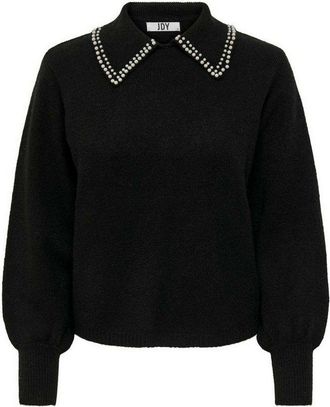 Jacqueline de Yong Strickpullover (1-tlg) Perlen