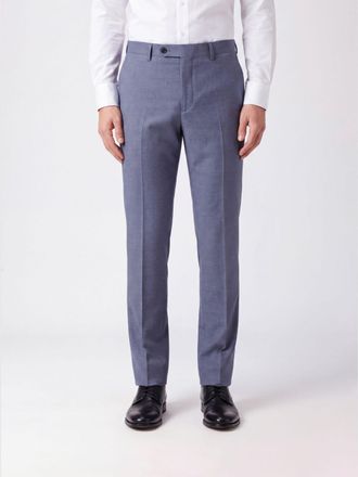 Incotex Pantalon chino en flanelle de laine &agrave; coupe slim et fermeture d&eacute;centr&eacute;e